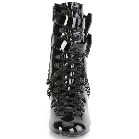 Shoes | Gothic Lace Up Coffin High Heel Ankle Boots | Poshmark